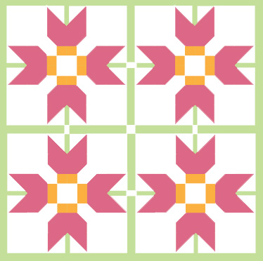 Quilt Block Mania - Floral - brownbirddesigns