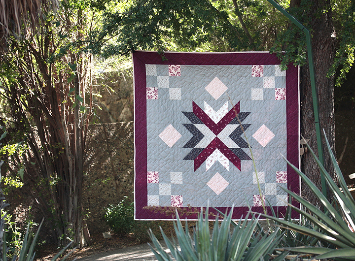 Garden Star Four Quilt Pattern - brownbirddesigns
